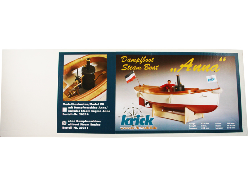 Krick Anna kit bez parního stroje | Reichard Modelsport