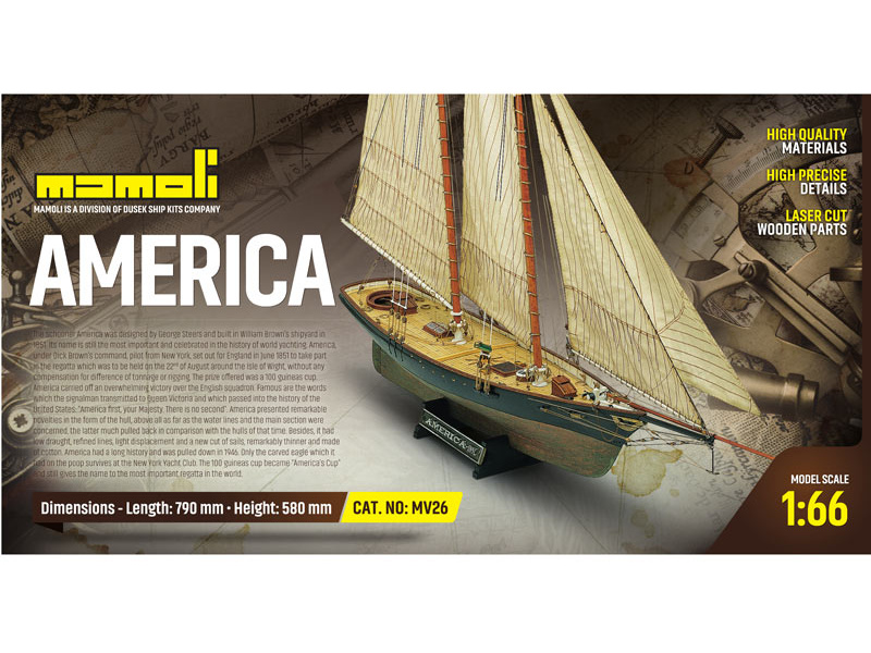 MAMOLI America 1851 1:66 kit | Reichard Modelsport