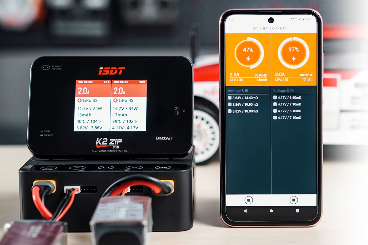 iSDT nabíječ K2 ZIP, | Reichard Modelsport